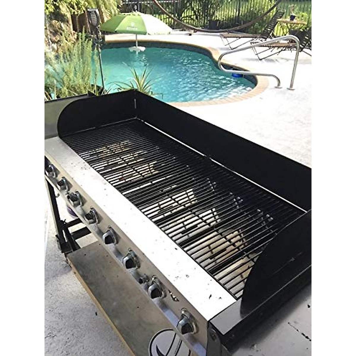 Hisencn Grill Replacement Parts for Members Mark GR2039201-MM-00, 17 inch Heat Plates, Grill Burners Replacement for Bakers and Chefs ST1017-012939 SAMS Club and Grill Chef BIG-8116, Uniflame (8 Pack)