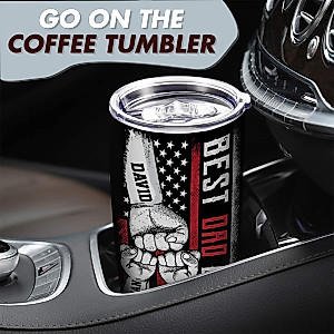 wowcugi Custom Tumbler 20oz 30oz Dad Nutrition Facts Stainless Steel Insulated Tumblers Coffee Travel Mug Cup Birthday Fathers Day Gifts From Daughter Son For Daddy Father