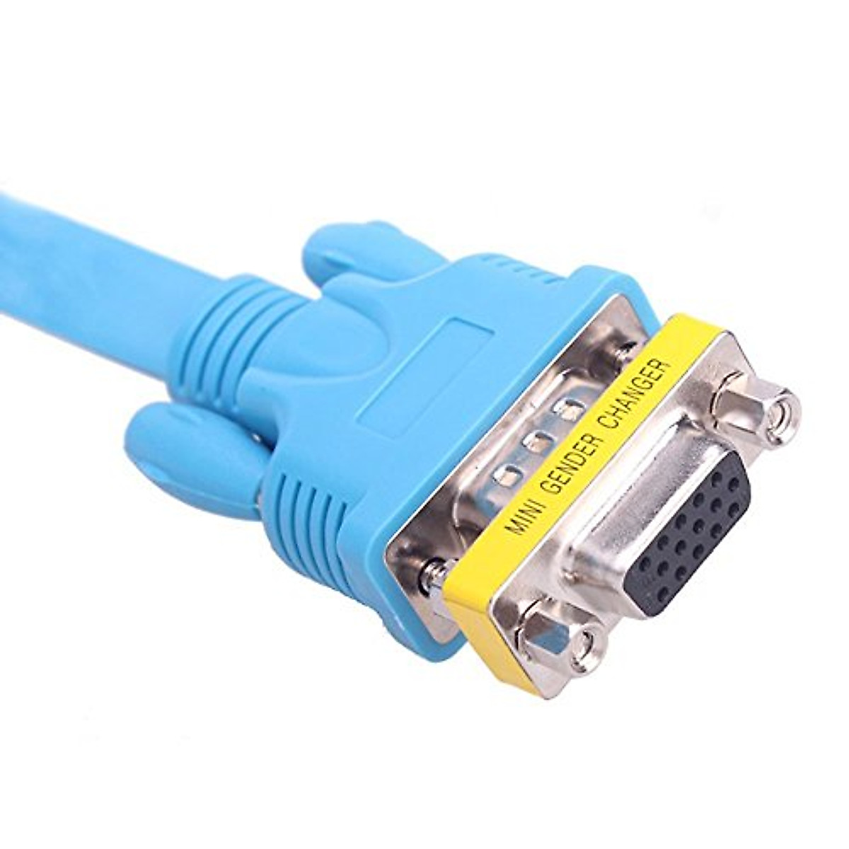 WOVTE SVGA Connector, DB HD New 15 VGA SVGA KVM Female to Female Gender Changer Adapter Coupler Pack of 2