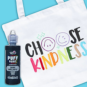 Tulip Dimensional Fabric Paint 41401 Dfpt 4Oz Slick Black, 4 Fl Oz (Pack of 1)