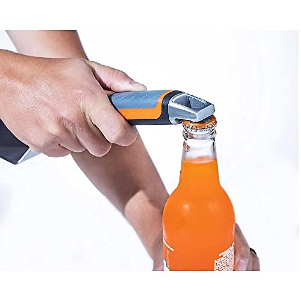 Blackstone 5195 Premium Signature Series Griddle Spatula Perfect Heavy-Duty Stainless Steel, Non-Slip Ergonomic Rubber Handle, Heat Resistant, Easy to Clean, with Built in Bottle Opener