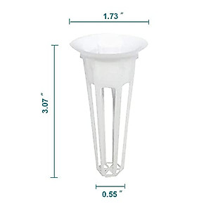 Replacement Grow Baskets Seed Pods Fit AeroGarden, Lightweight Economy Plant Baskets, Plant Growing Containers for Hydroponic, 50 Pack