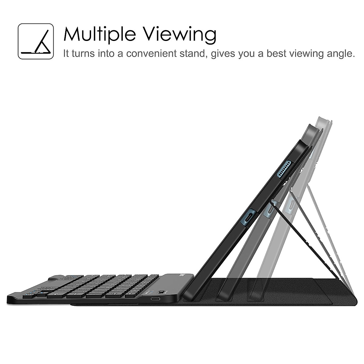 FINTIE Keyboard Case for Samsung Galaxy Tab S6 Lite 10.4 Inch 2024/2022/2020, Soft TPU Back Cover with S Pen Holder Detachable Wireless Bluetooth Keyboard, Composition