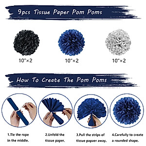 2024 Graduation Party Decorations Green White Gold Graduation Party Decorations Kit-Class of 2024 Congrats Grad Banners, Paper Pompoms,Foil Balloons for 2024 Green White Gold Graduation Party Supplies