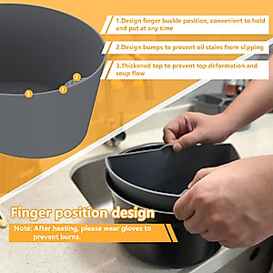 Silicone Slow Cooker Divider fit for Crockpot Leakproof Anti-Slip Reusable Insert Cooking Liner for 7-8QT Oval Slow Cookers Kitchen Accessories BPA Free Dishwasher Safe 1 Pack