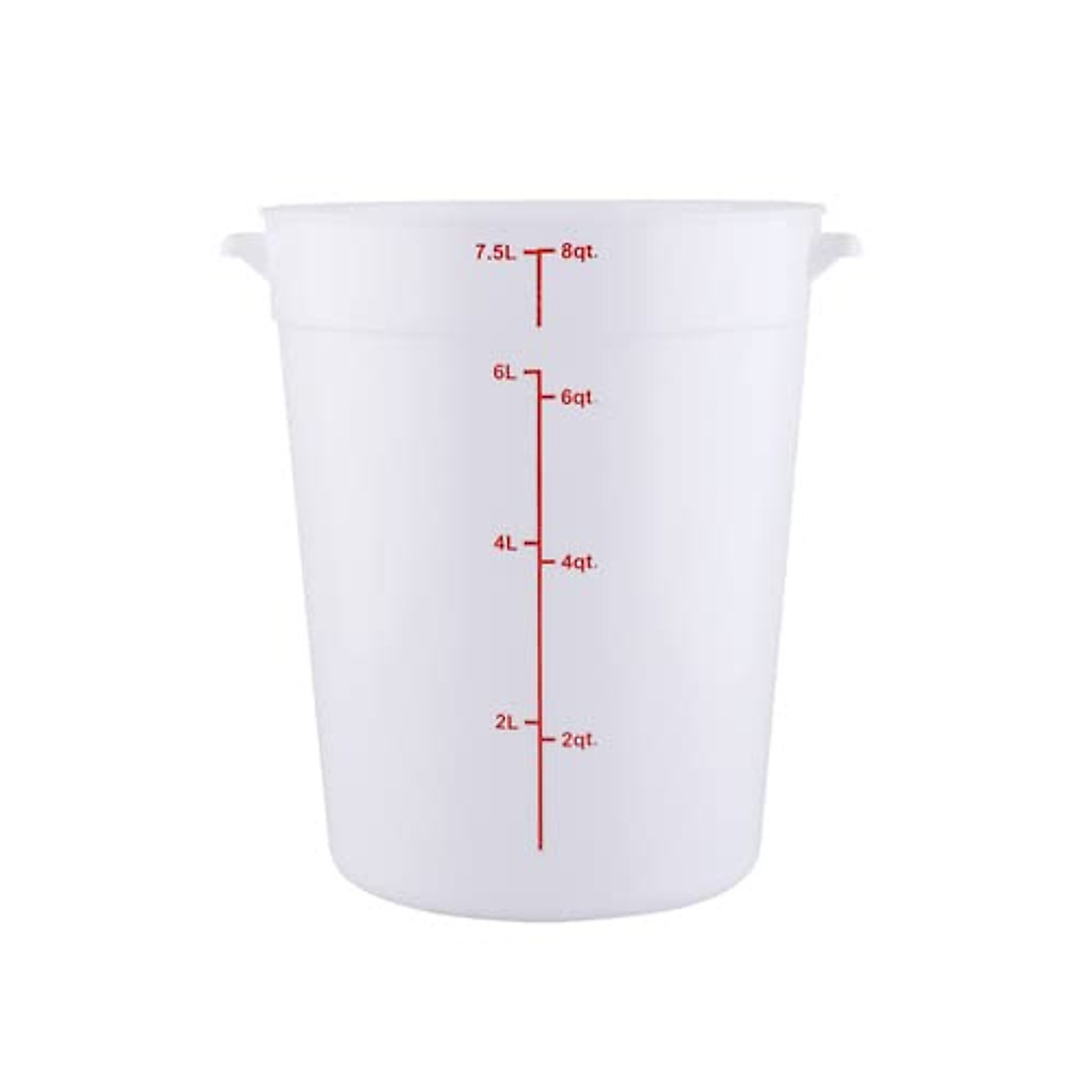 CenPro 29A-053 Round Food Storage Container - 8 Qt. Capacity - White - NSF