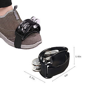 SUNYIN Tambourine,Foot Tambourine 10 inch Hand Tambourine Metal Jingles with Egg Shaker,Tambourine for Adult Hand Held Percussion,Parties,KTV,Foot Tambourine Set