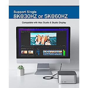 Selore&S-Global USB 4 Cable 6Ft/1.8M, 40Gbps USB C Cable,USB C Monitor Cable for Single 8K/Dual 4K, 100W USB C Charging Cable Compatible for USB 3/4 for Laptop,MacBook,Docking Station.etc