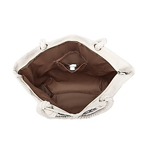 Rope Handle Tote Bags Large Tote Bag with Rope Handles Sturdy Canvas Reusable Grocery Shopping Bags Tote Bag Beach Bag (Cute Owl)