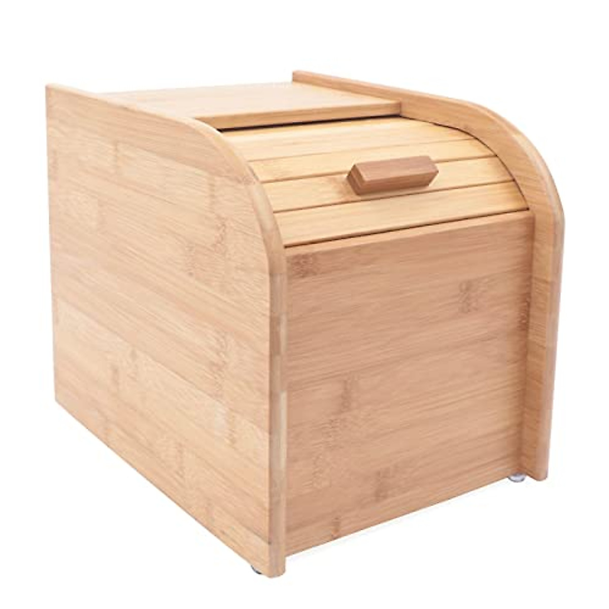 TFCFL Wooden Rice Container, 11lbs/5kg Sealed Kitchen Food Storage Container with Lid Cereal Dispenser for Rice Cereal Dry Food Flour Grains