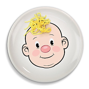 Genuine Fred MR. FOOD FACE Kids' Ceramic Dinner Plate