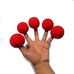 12Pcs Red Foam Clown Noses for Party Halloween Costume Supplies