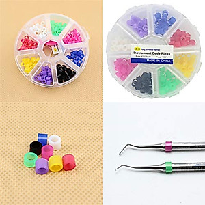 160pcs Medical Instruments Code Rings Silicone Dental Code Rings for Hospital dental implant o rings