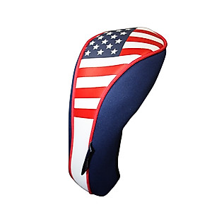 Majek USA Patriot Golf Hybrid Head Cover Universal U.S.A Neoprene Style Patriotic Headcover