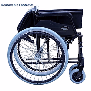 Karman 24 pounds LT-980 Ultra Lightweight Wheelchair Black