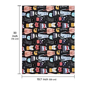 WRAPAHOLIC Birthday Wrapping Paper Sheet - 12 Sheets Adorable Cat Design Folded Flat for Party, Baby Showers, Holiday - 19.7 Inch X 30 Inch Per Sheet