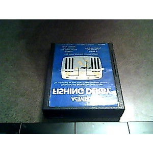 1980 Activision "Fishing Derby" Blue Label Picture #Ag-004 Game-(activision Presents Fishing Derby-conceived and Designed By David Crane for Enjoyment on Your Atari Video Computer System-use with Joystick Controllers-game 1:one Player Against the Acitivis