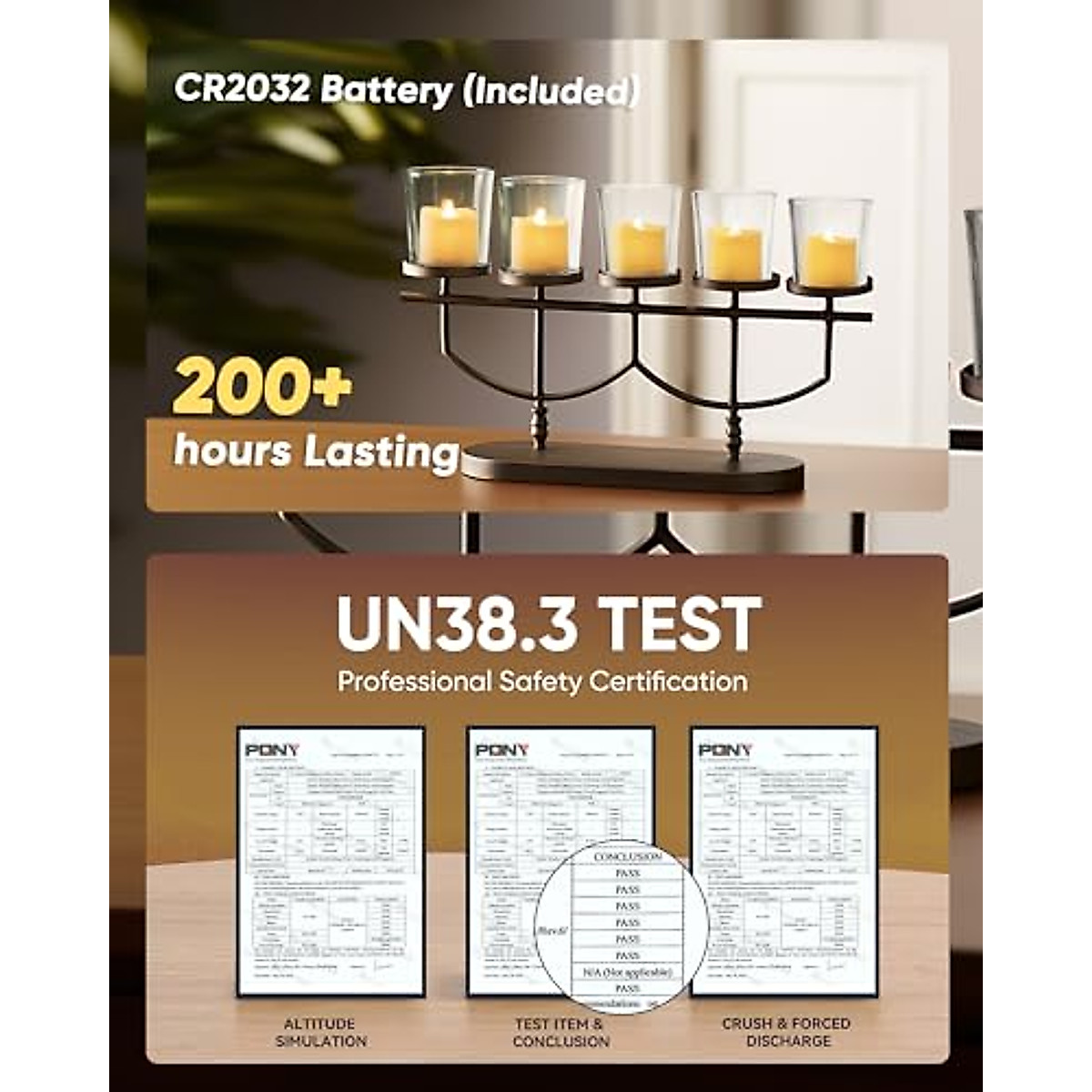 Homemory 24Pack Flameless LED Votive Candles, 200+Hour Long Lasting Electric Fake Candles, Battery Operated Tealights in Warm White for Christmas, Wedding Decor (Ivory Base, Batteries Included)