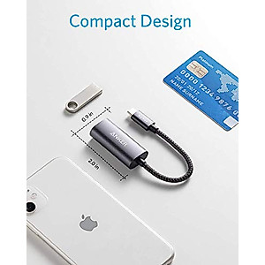 Anker USB C to Ethernet Adapter, PowerExpand USB C to Gigabit Ethernet Adapter, Aluminum Portable USB C Adapter for MacBook Pro, MacBook Air 2018 and Later, iPad Pro 2018 and Later, XPS