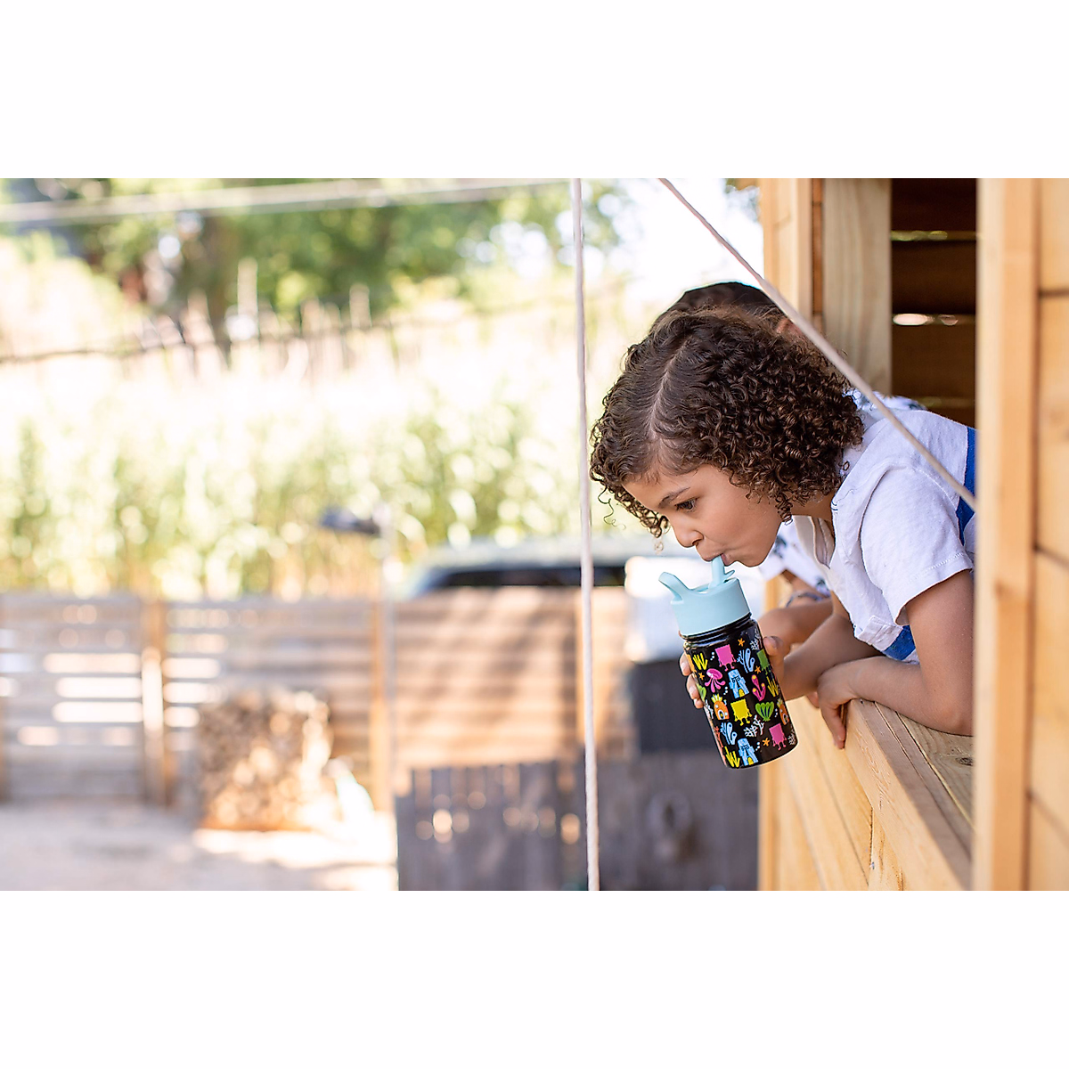 Simple Modern Paw Patrol Kids Water Bottle with Straw Insulated Stainless Steel Toddler Cup for Boys, Girls, School | Summit Collection | 14oz, Chase on the Case