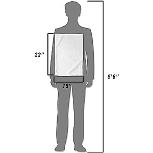 3dRose Raphael – Angel Right Towel, 15" x 22", White