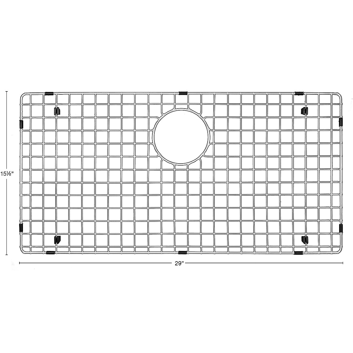 Karran GR-6001 Stainless Steel Bottom Grid 29" x 15-1/8" Fits QA-740 and QAR-740
