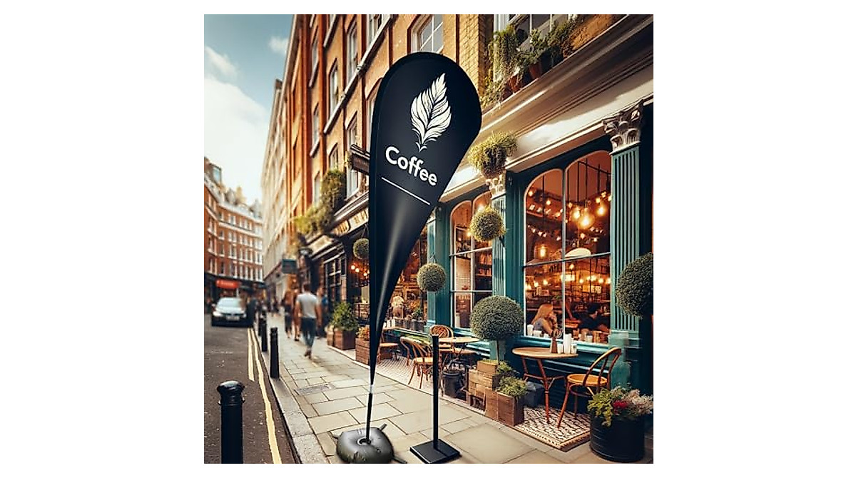 Anley Foldable Ground Base with Water Bag for Flags