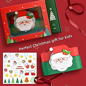 Camnoon C2 Kids Camera Digital Video Cameras for Toddler Christmas Birthday Gifts for Girls with 32MP Dual Lens 32GB TF Card Support WiFi Transmissin