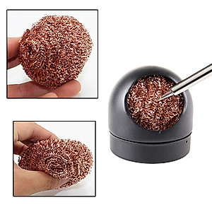 4-in-1 welding tool set, soldering iron tip cleaner + 0.6mm solder wire (1.76 oz / 50 g) + Rosin Solder Flux Paste (0.35 oz / 10 g), no-clean soldering core (2.0mm, 29.5 inches)