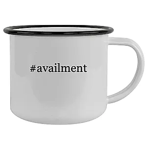 #availment - 12oz Hashtag Camping Mug Stainless Steel, Black