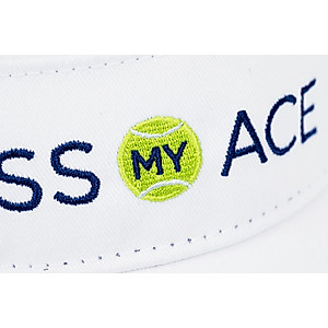 Funny Tennis Visor - Gift for Tennis Players White