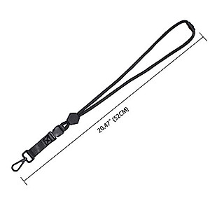 Durable Round Cord Lanyard with Metal Hook,Breakaway Buckle,Safety Breakaway for ID Card Holder in Office or Keys