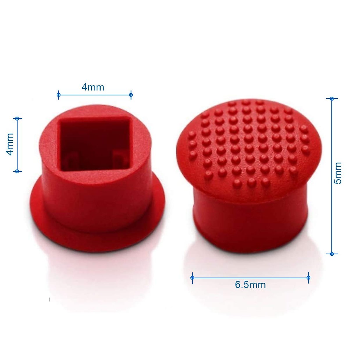 MMOBIEL 5 PCS Rubber TrackPoint Keyboard Mouse Red Cap with Soft Dome and Rim Laptop Pointer for Lenovo ThinkPad X/T/E / / L/P/Yoga Series
