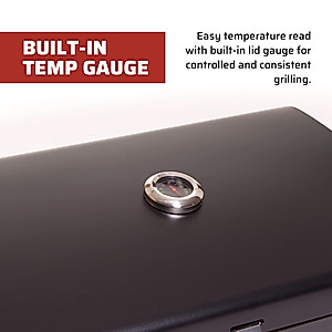 Camp Chef Deluxe BBQ Grill Box, for 2 burner stoves, black, 14 in. x 32 in. x 10 in.