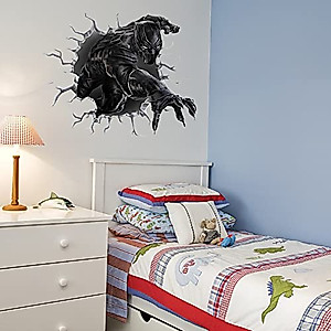 3D Superhero Wall Decals Vinyl Art Home Decor Kids Room Playroom Studios Wall Décor PVC Decoration Gift Supplies(15.7“x19.6")