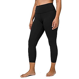 Lululemon Athletica Wunder Under High Rise Tight 25 7/8 Yoga Pants (Black Luxtreme,10)