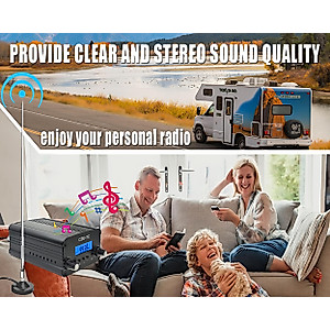 FM Transmitter for Church, Long Range FM Broadcast Transmitter for Drive-in Movie, Church Parking Lot, Lights Fireworks Show,Fireworks Display,School, Supermarket Events