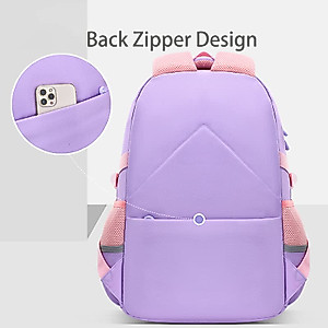 Aeafvot Cute Backpack Travel Backpacks Bookbag for Boys Girls Fashion Students School Bag Durable Water Resistant Rainbow Backpack Navy Large