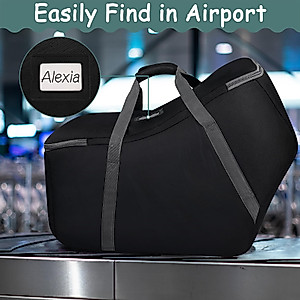 Infant Car Seat Travel Bag Fit Nuna Pipa All Model Car Seat and Base, Fit Doona Baby stroller, Padded Car Seat Bags for Air Travel, Gate Check Bag with Side Pocket, 5 Protective Feet, Storage Bag