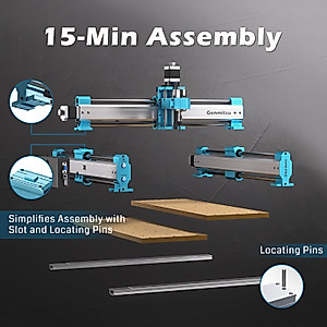 Genmitsu CNC Router Machine 4040-PRO for Woodworking Metal Acrylic MDF Nylon Cutting Milling, GRBL Control, 3 Axis CNC Engraving Machine, Working Area 400 x 400 x 78mm (15.7” x 15.7” x 3.1”)