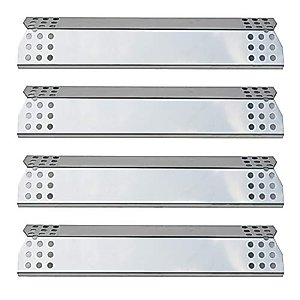 Direct Store Parts DP130 (4-Pack) Stainless Steel Heat Shield 14 9/16" x 3 3/8" Replacement for Sunbeam, Nexgrill, Grill Master, Charbroil, Kitchen Aid, Members Mark, Uberhaus Gas Grill Models (4)
