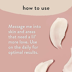 The Honest Company Honest Mama Glow On Body Cream | Hydrates, Firms, + Tightens Skin | Shea Butter, Avocado Oil, Vitamin E | 6 oz