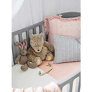 Sleepy Silk SLEEPY SILK - Baby Silk Crib Sleeve | Silk Crib Sleeve for Baby Hair Loss | Silk Baby Crib Bedding in 25 Momme Mulberry Silk | SIDS Safe Silk Crib Slip for Baby | Cherry Blossom Pink