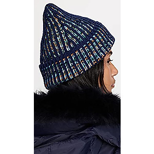 Missoni Women's Beanie, 004 Navy, Blue, One Size
