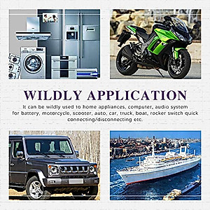 Swpeet 720Pcs Gold 2.8/4.8/6.3mm Male and Female Spade Quick Connectors Wire Crimp Terminal Block with Insulating Sleeve Assortment Kit Perfect for Electrical Wiring Car Audio Speaker