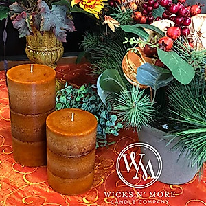 Wicks N More Pumpkin Perfect 3x6 Scented Pillar Candle