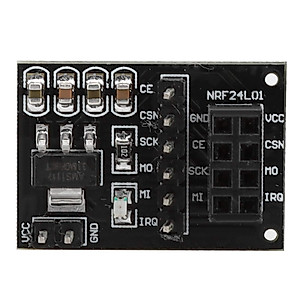 10PCS Black Socket Adapter Board,3.3V NRF24L01+ Module Pinboard Socket Adapter Module Board