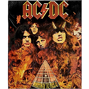 AC/DC Highway to Hell Blanket Music Album Cover Soft and Cuddly Plush Fleece Throw Blanket 48" x 60" (122cm x152cm)