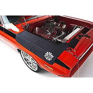 The Rag Company - "Fender Defender - Premium Microfiber Suede Cloth, Autobody & Paint Damage Protection, 250gsm, 24in x 36in, Black (2 Pack)