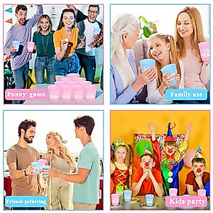 24 Pcs Gender Reveal Party Cups Reusable Gender Reveal Plastic Tumblers Team Boy Team Girl Plastic Drinking Cups 12oz Party Supplies Decorations for Gender Reveal Baby Shower Birthday Party Favors